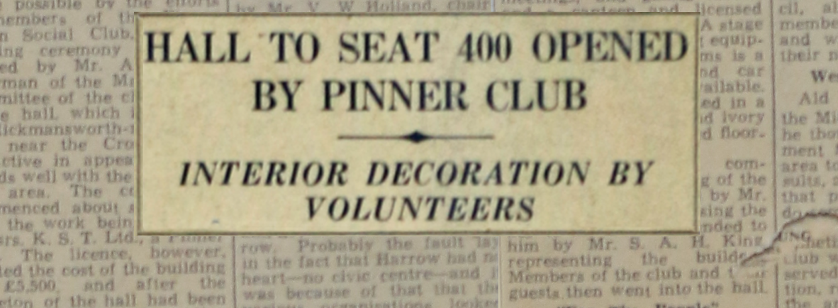 About Us – Pinner Green Social Club